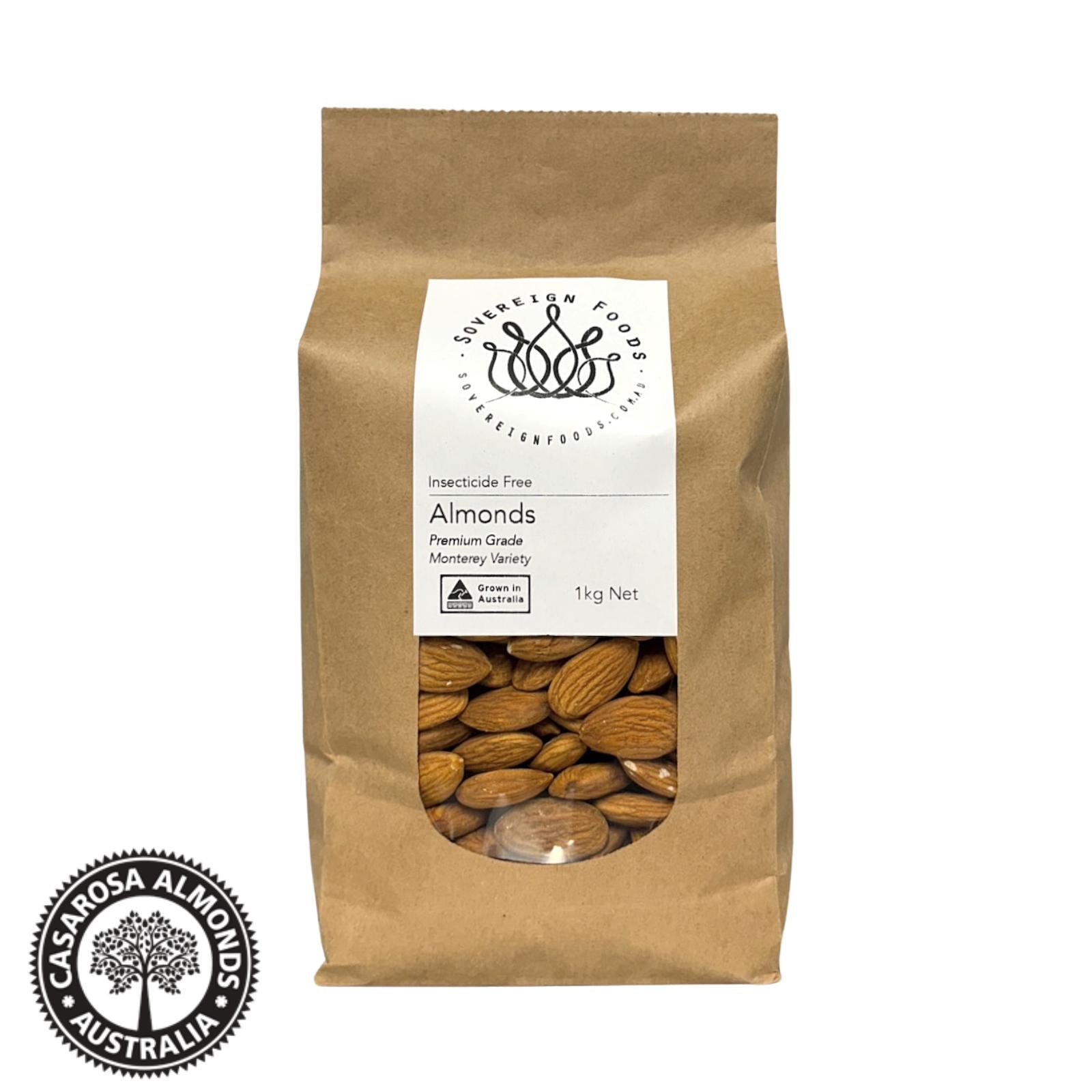 1kg Raw Almonds – Nonpareil Variety | Grown Chemical-Free in SA