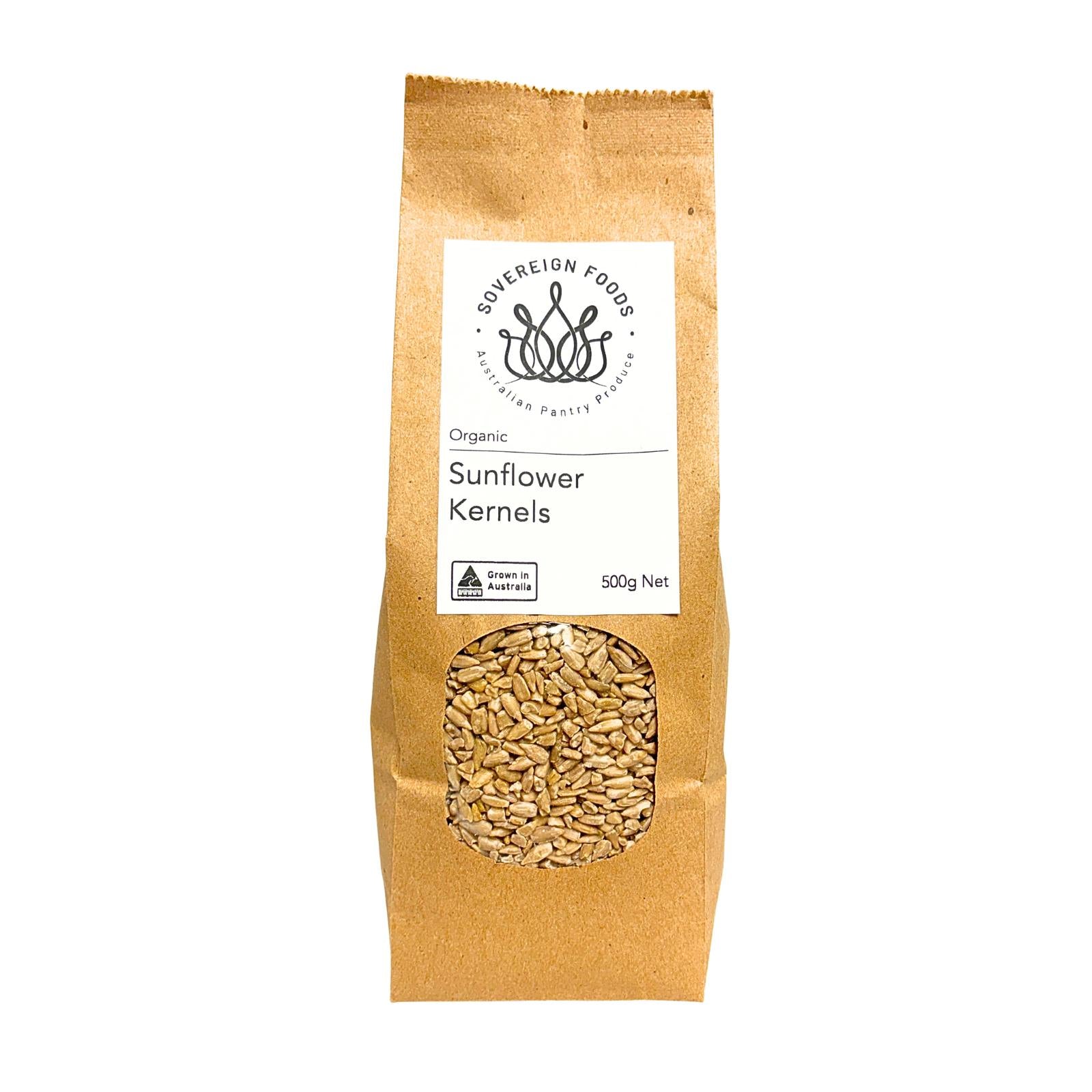 Organic Australian Sunflower Kernels 500g | Four Leaf Milling