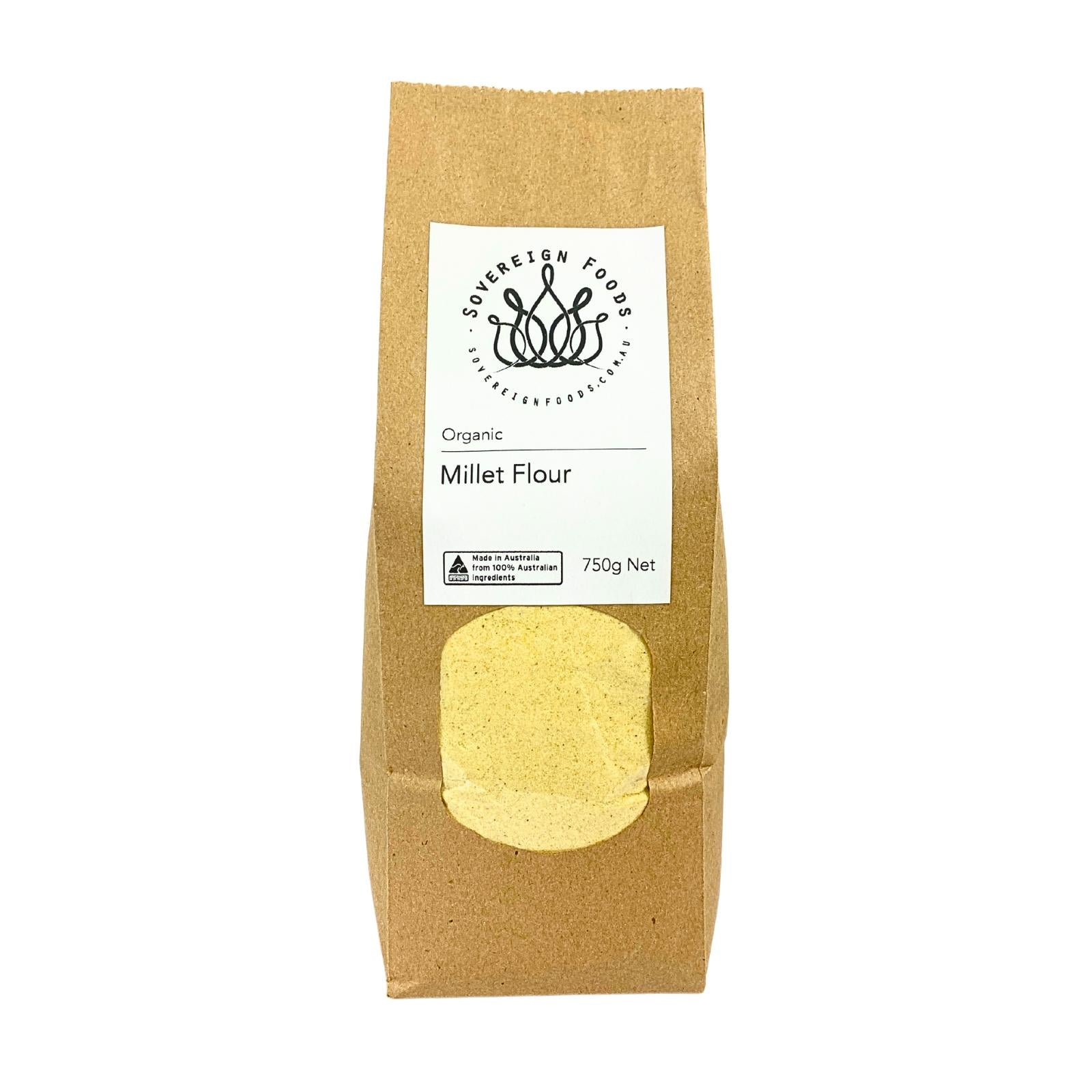 Organic Australian Millet Flour 750g | Kialla Pure Foods