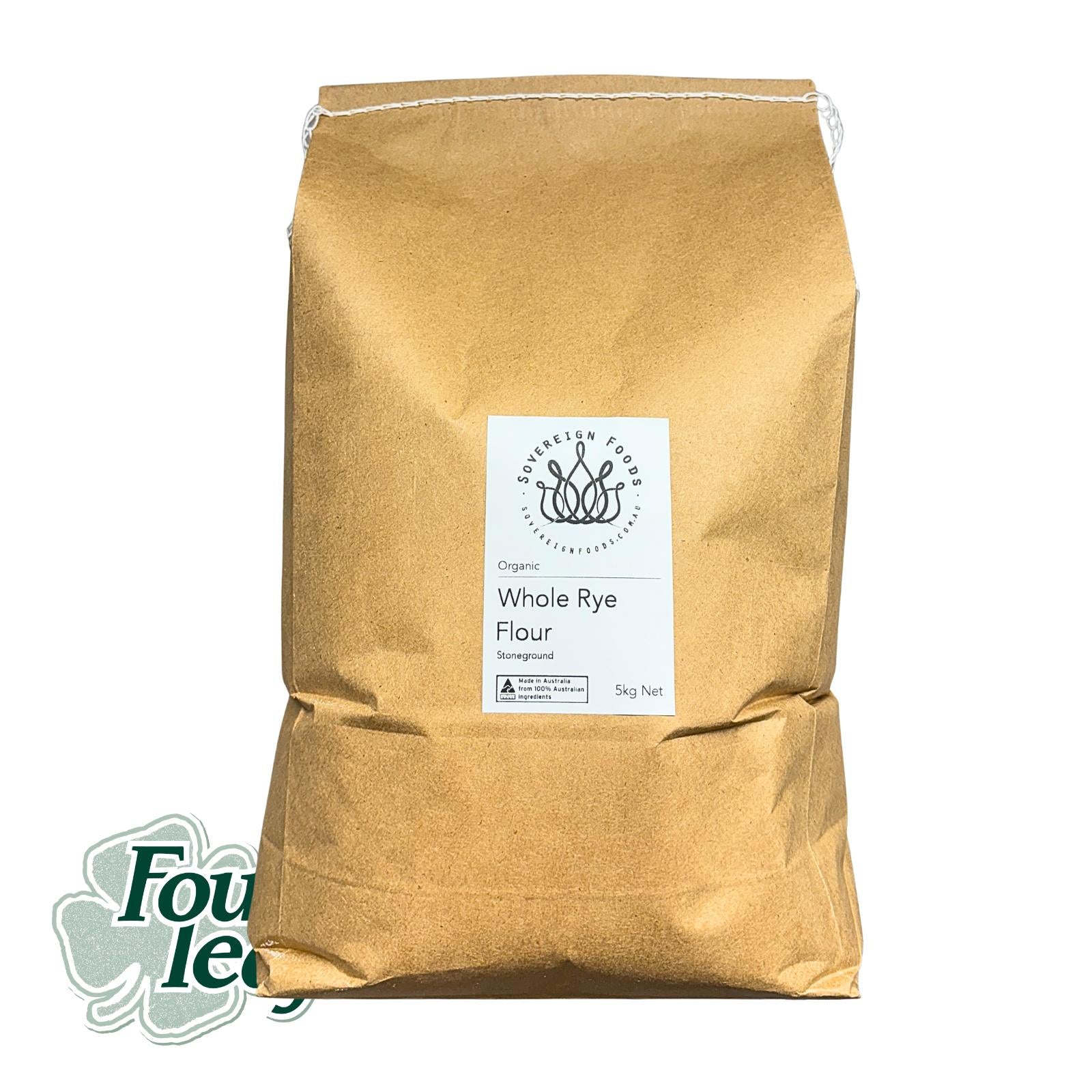 Organic Rye Flour 5kg – Australian Grown & Milled | Four Leaf Milling