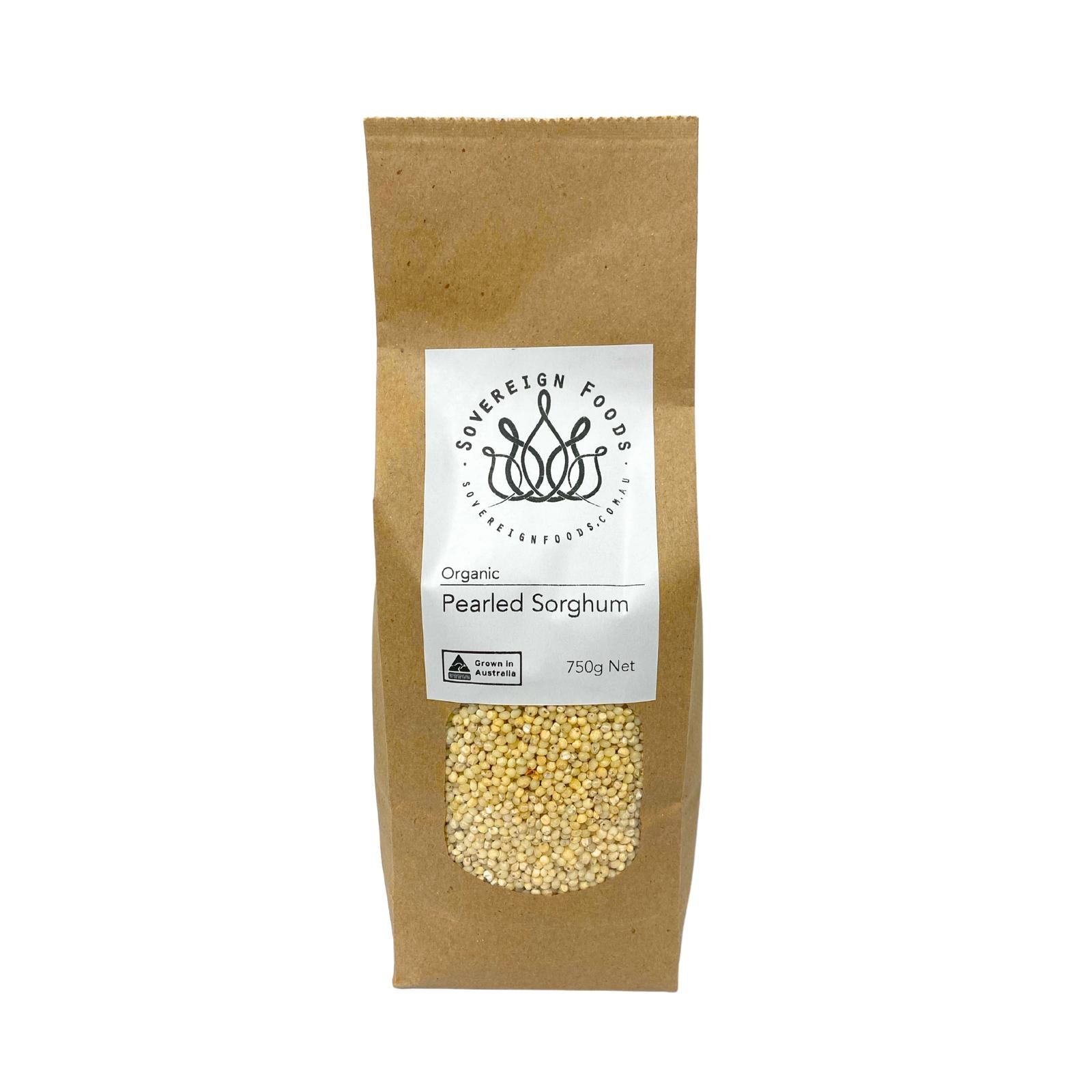 Organic White Sorghum Grain 750g | Pearled | Biodynamic
