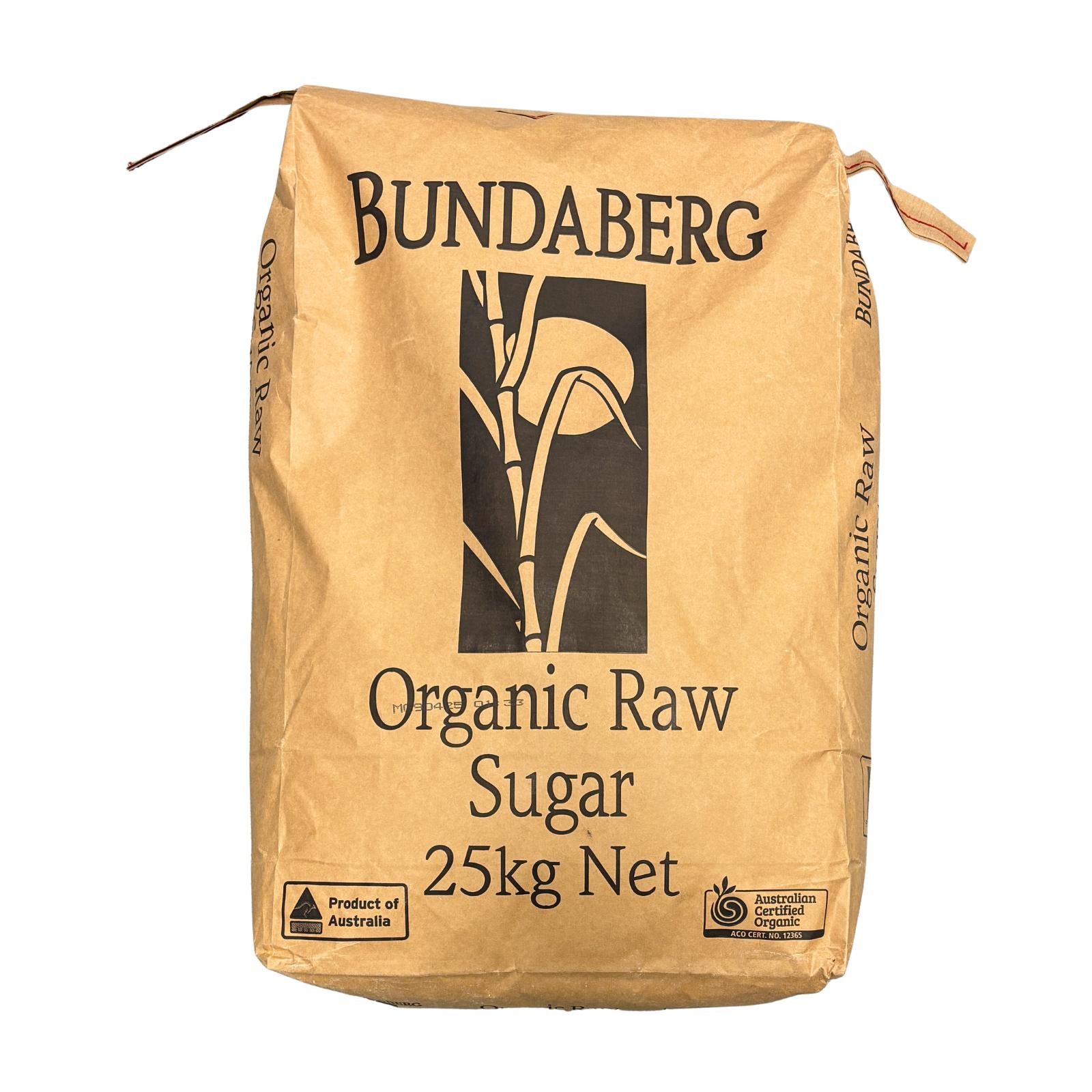 Bulk Australian Grown Organic Raw Sugar 25kg | Bundaberg Sugar