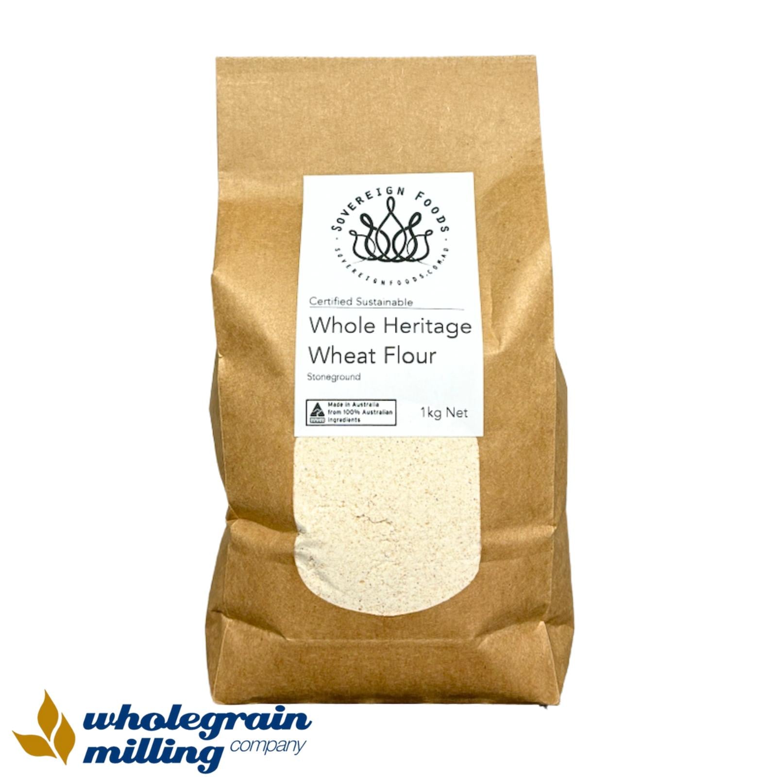 Heritage Wheat Flour Whole Stoneground Sustainable 1kg