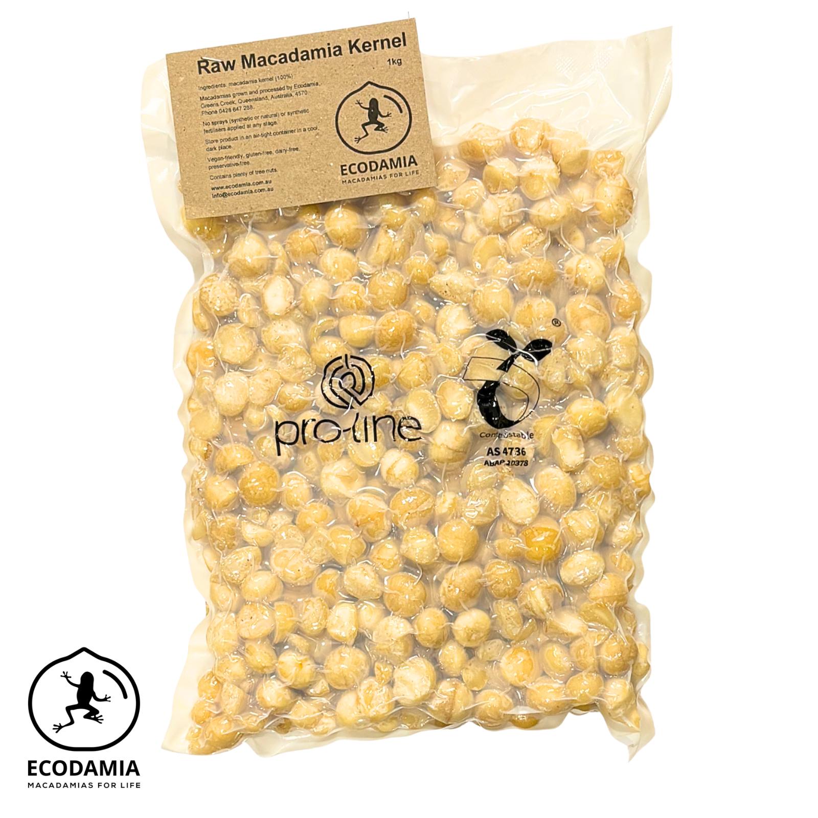 Raw Macadamias | Ecodamia | 1kg Bulk Pack