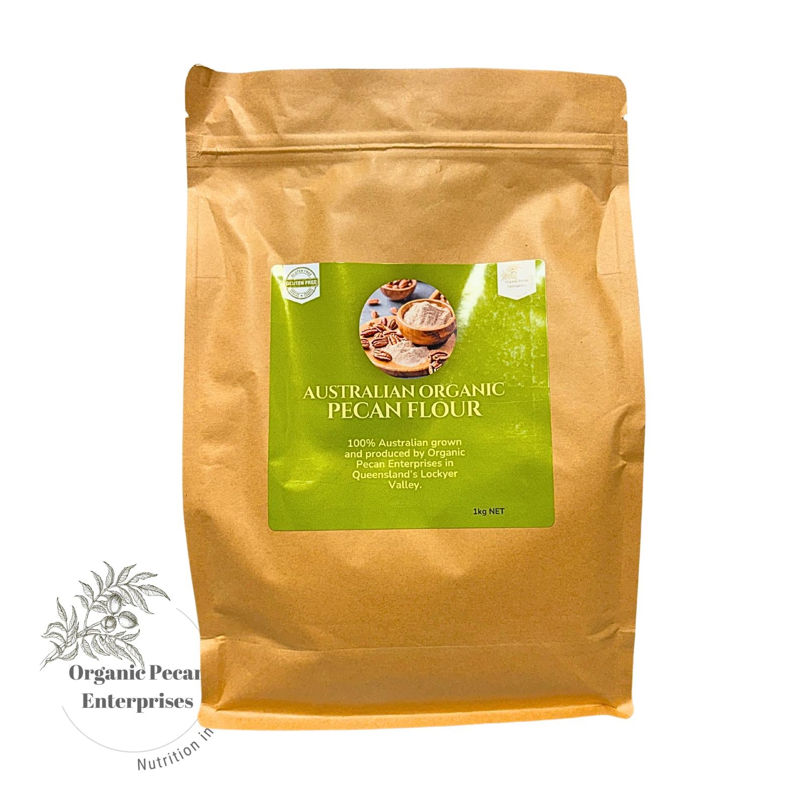 Organic Pecan Flour 1kg | Australian | Organic Pecan Enterprises