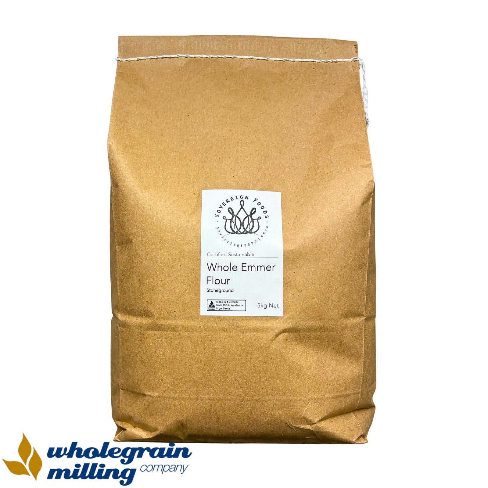 Whole Emmer Flour 5kg | Stoneground | Certified Sustainable