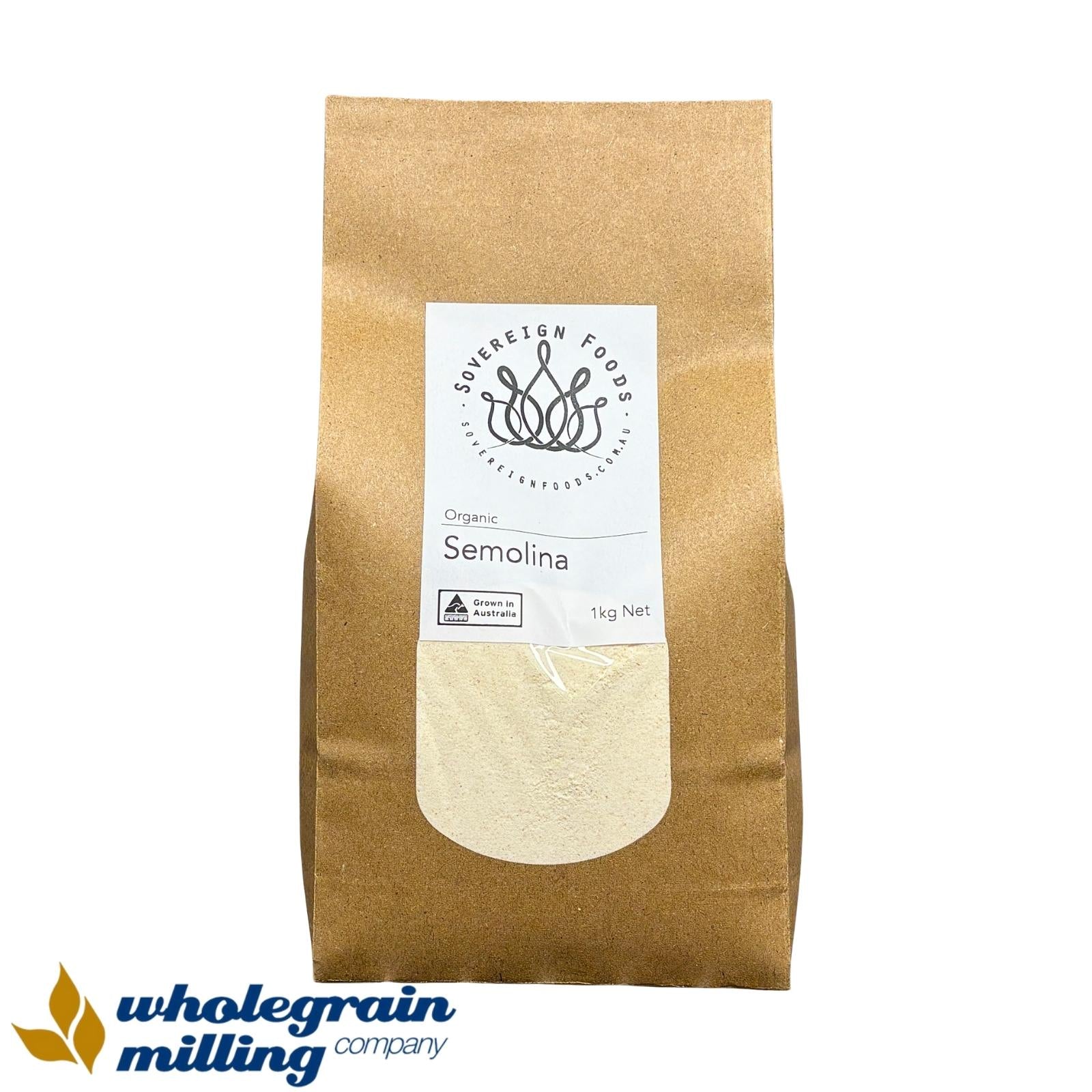 Organic Semolina 1kg | Wholegrain Milling