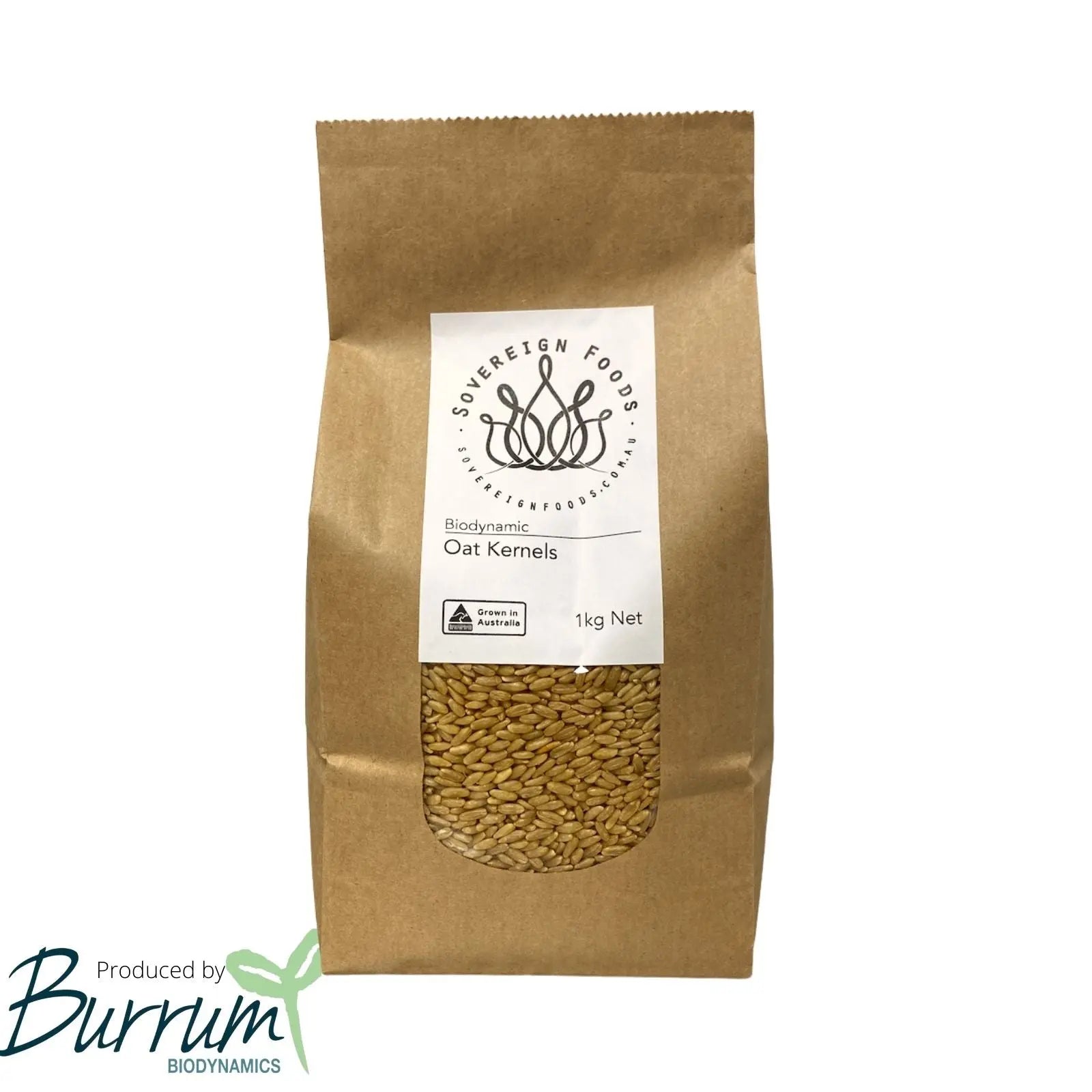 Organic Oat Groats 1kg | Oat Kernels | Biodynamic | Burrum Biodynamics